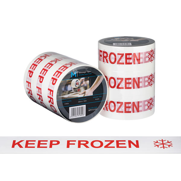 MPH MESSAGE TAPE RED ON WHITE 48MM X 100M KEEP FROZEN Direct Office ...